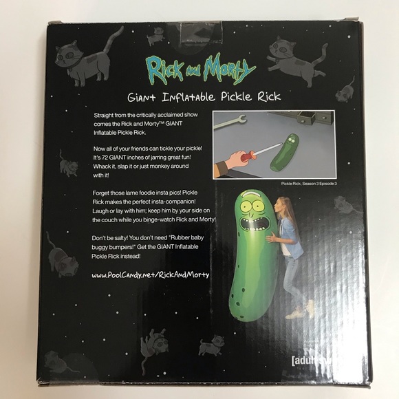 Rick and Morty | Games | Rick And Morty Inflatable Giant Pickle 6ft ...